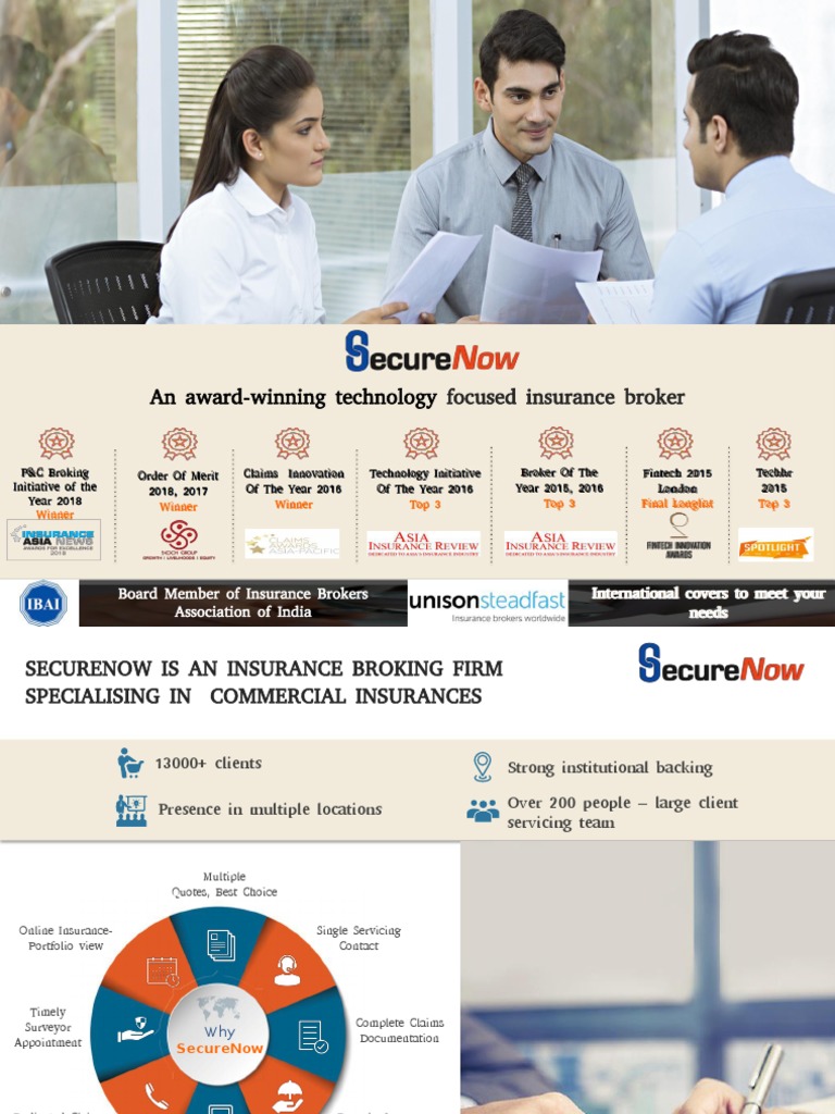 SecureNow - An Award-Winning Technology Focused Insurance Broker | PDF ...