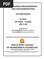Measurements and Instrumentation Overview | PDF | Root Mean Square ...
