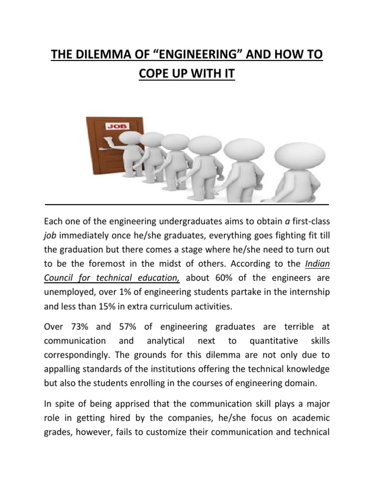 The Dilemma of "Engineering" and How To Cope Up With It | PDF | Online ...