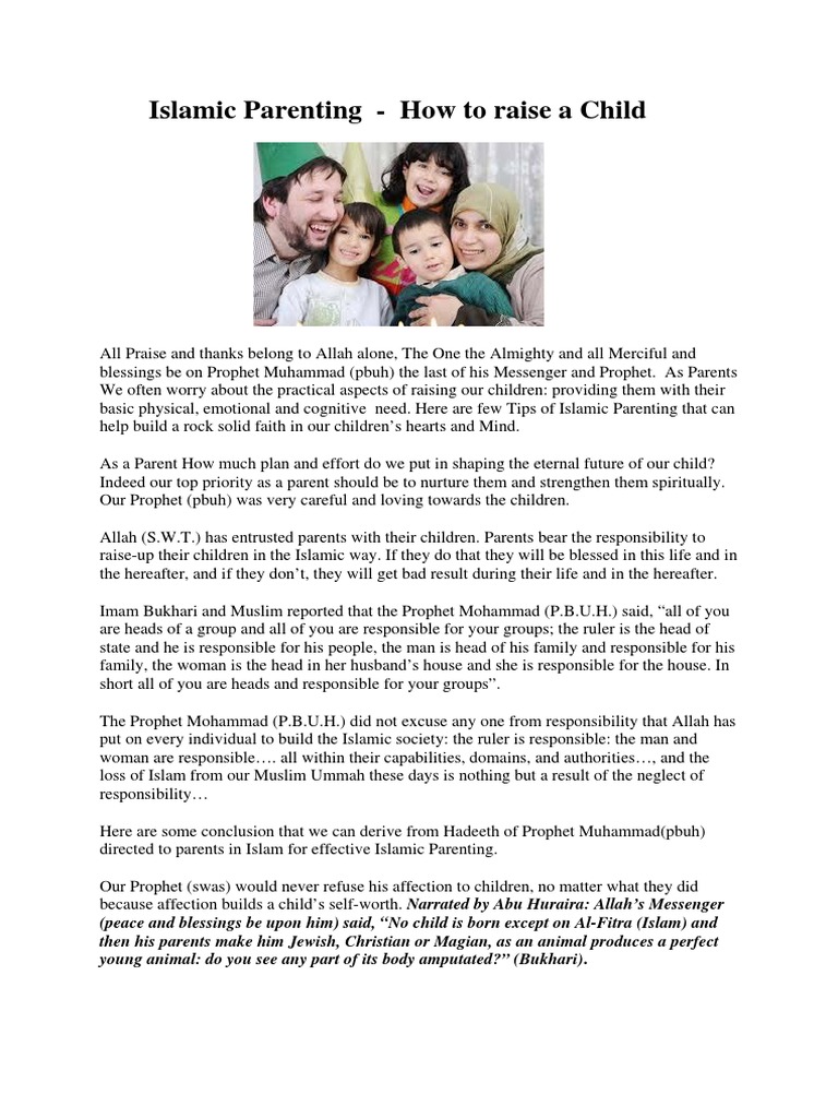 Islamic Parenting | Download Free PDF | Muhammad | Prophets And ...