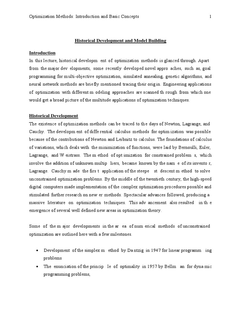 Basic Concepts | PDF | Mathematical Optimization | Mathematical Model