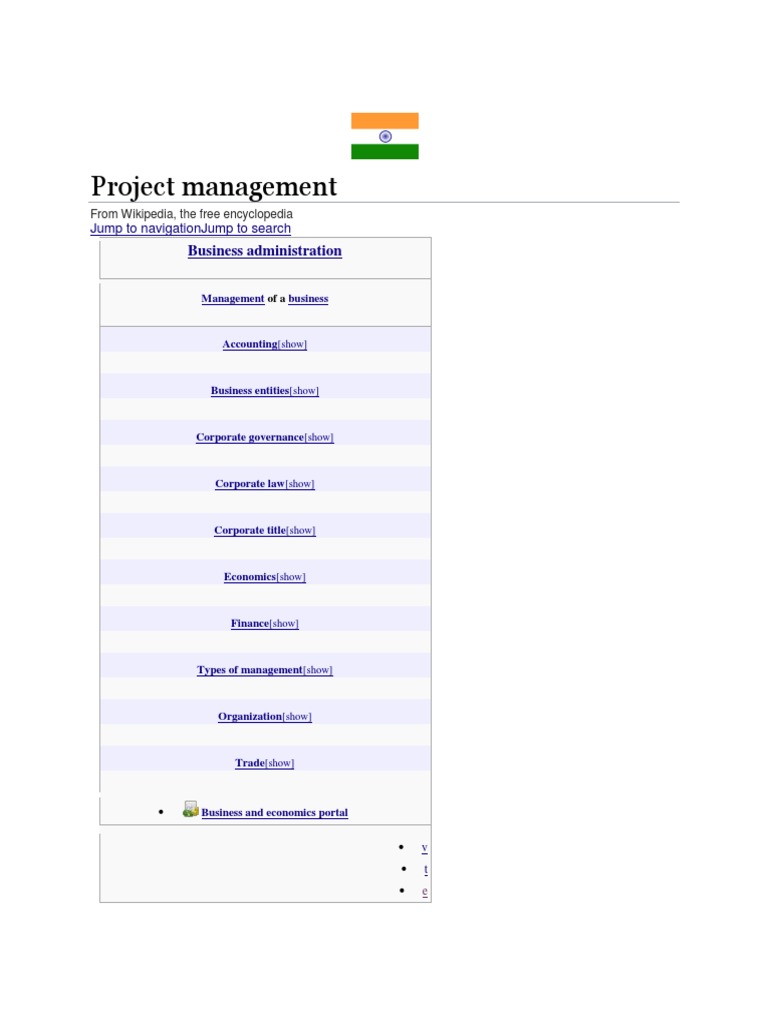 Project Management: Business Administration | PDF | Project Management ...