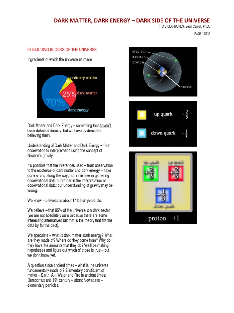 Dark Matter and Energy Explained | PDF | Universe | General Relativity
