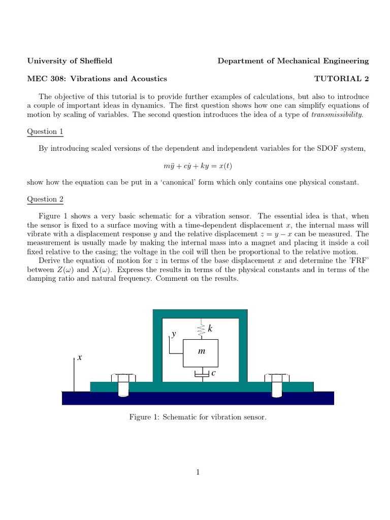 Tutorial 2 | PDF | Classical Mechanics | Physics