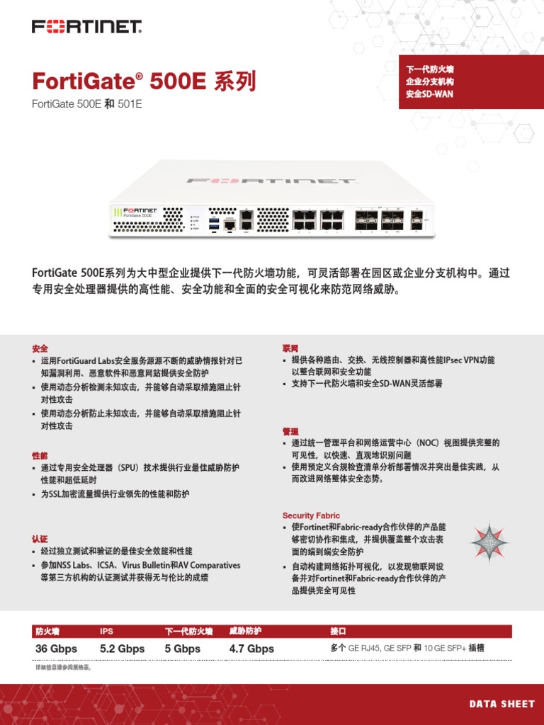 FortiGate 500E 501E | PDF