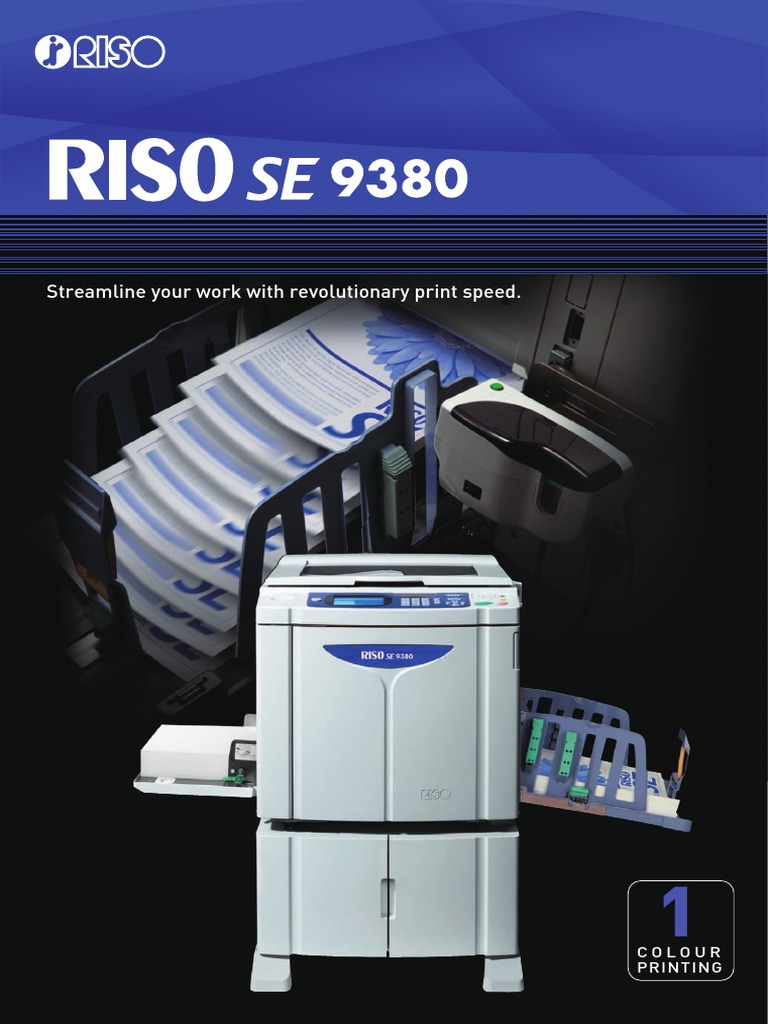 Riso Se9380 Brochure - Compressed | PDF | Computer Data Storage | Paper