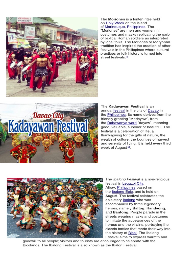 Three Regional Festivals of the Philippines: The Moriones Festival ...