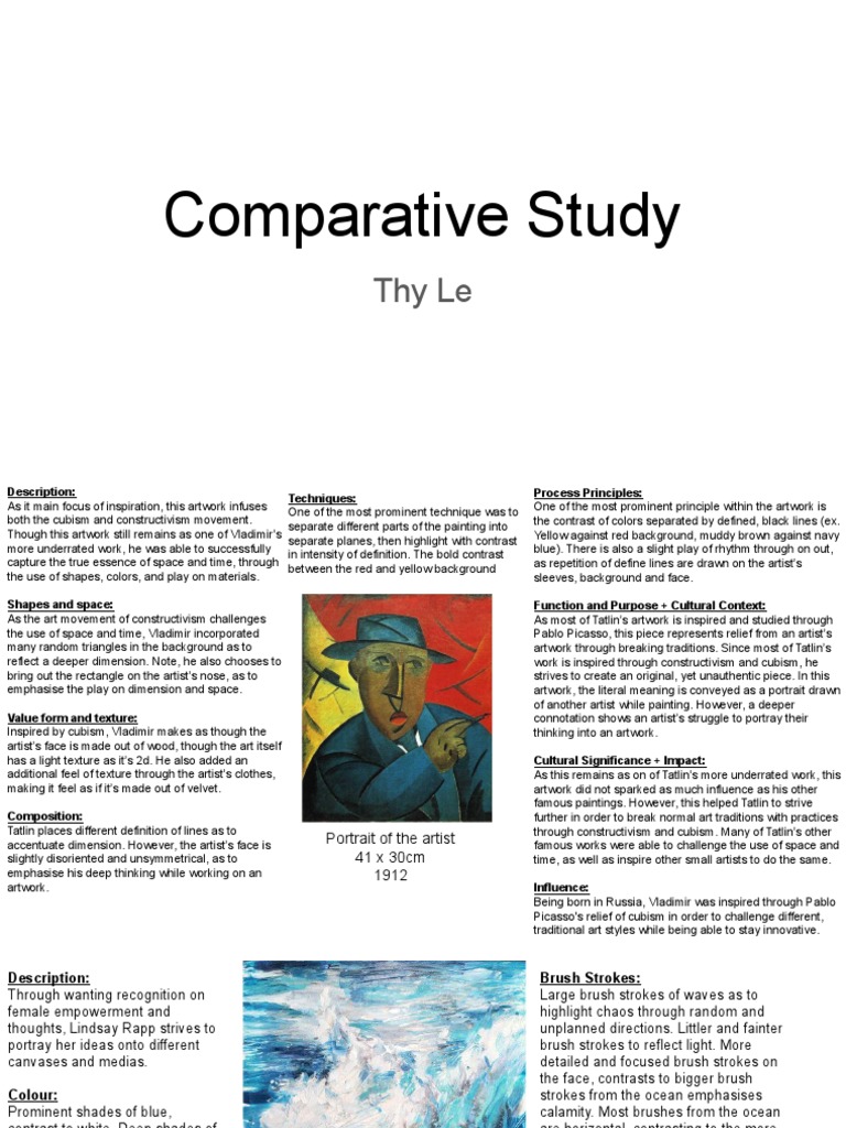 Comparative Study: Thy Le | PDF | Cubism | Paintings