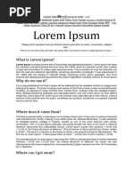 Understanding Lorem Ipsum Text | PDF | Text