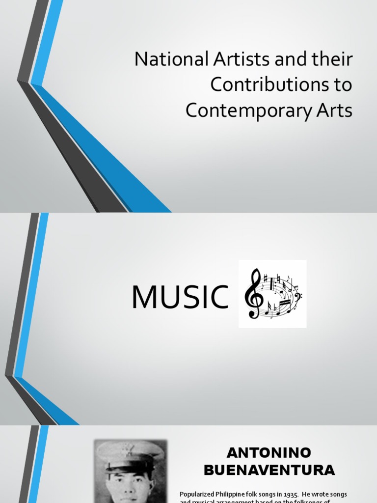 National Artists and Their Contributions To Contemporary Arts (Music ...