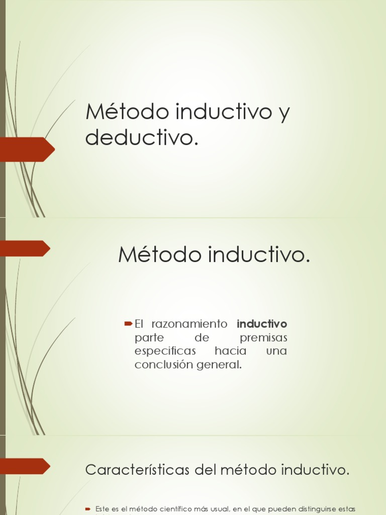 Método inductivo y deductivo.pptx | Razonamiento inductivo | Método ...