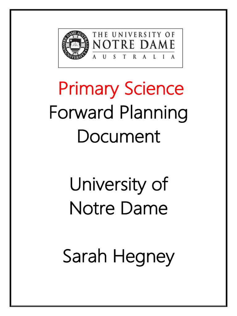 Science Forward Planning Document 2 | PDF | Science | Educational Assessment