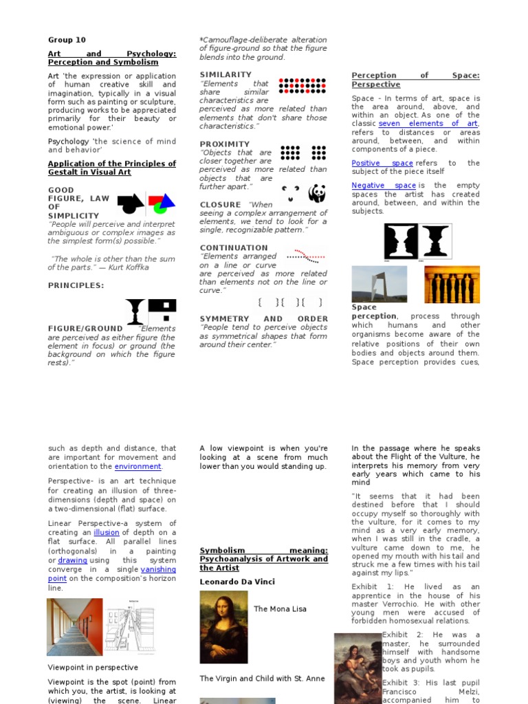 Similarity Perception of Space: Perspective: Group 10 Art and ...