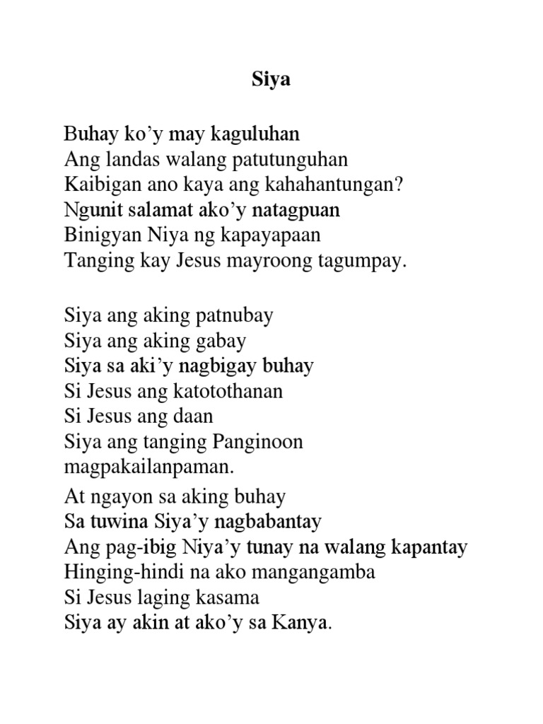 Siya Lyrics | PDF
