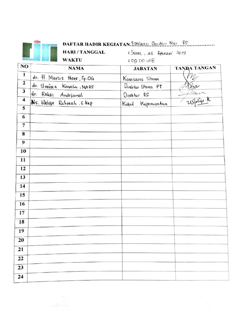 Absensi Visi Misi | PDF
