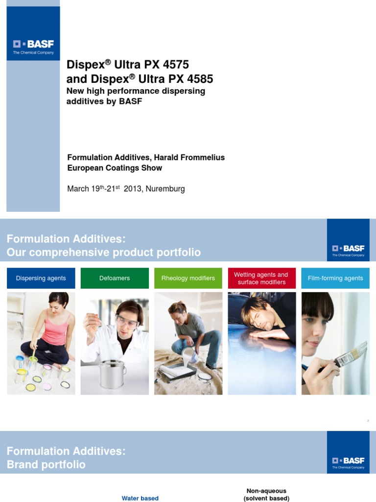 BASF Dispersions | PDF | Paint | Varnish