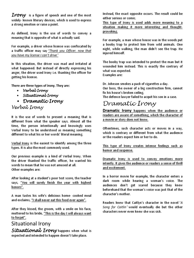 Irony and Paradox | Download Free PDF | Irony