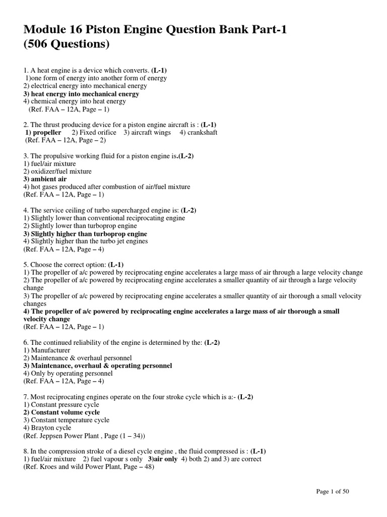 MODULES 16 Part1 | PDF | Internal Combustion Engine | Piston