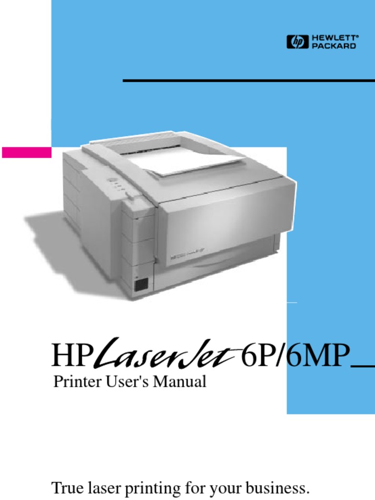 HP 6P/6MP: Printer User's Manual | PDF | Printer (Computing ...