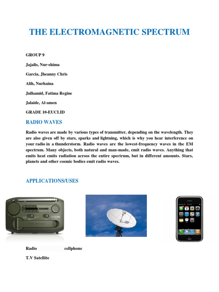 The Electromagnetic Spectrum 3 | PDF | Electromagnetic Spectrum | Gamma Ray