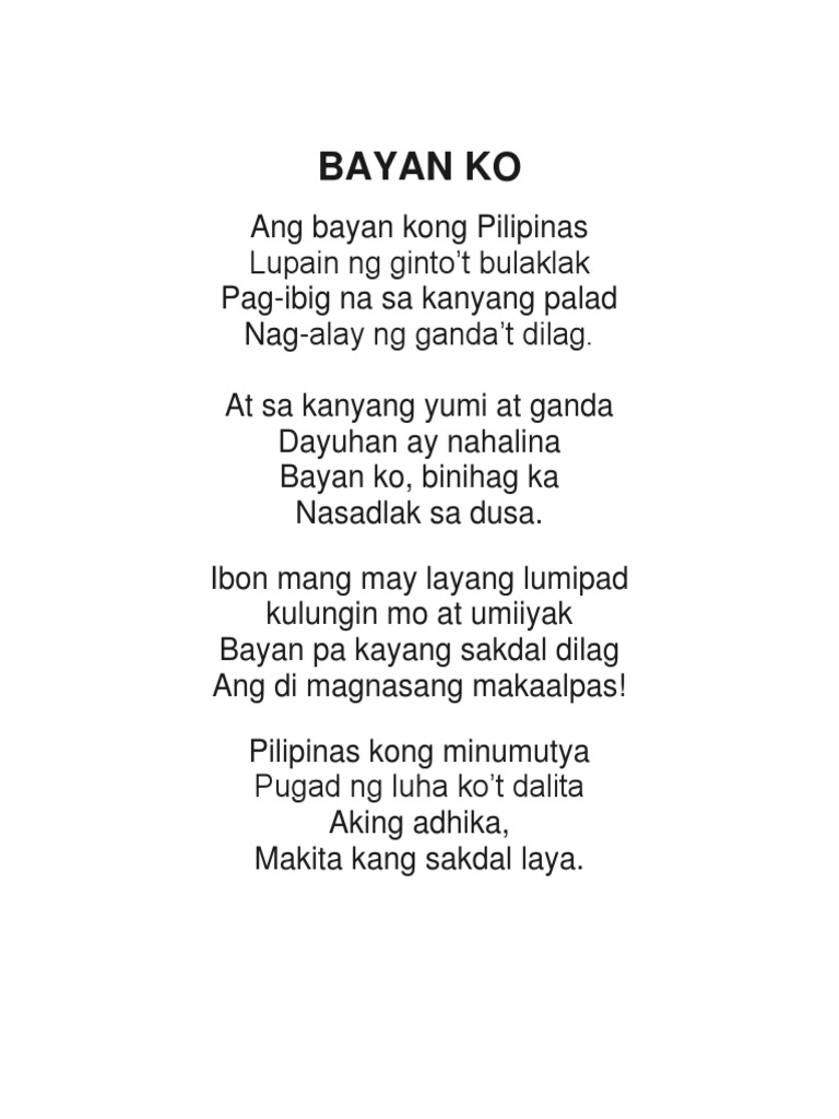 Bayan Ko | PDF