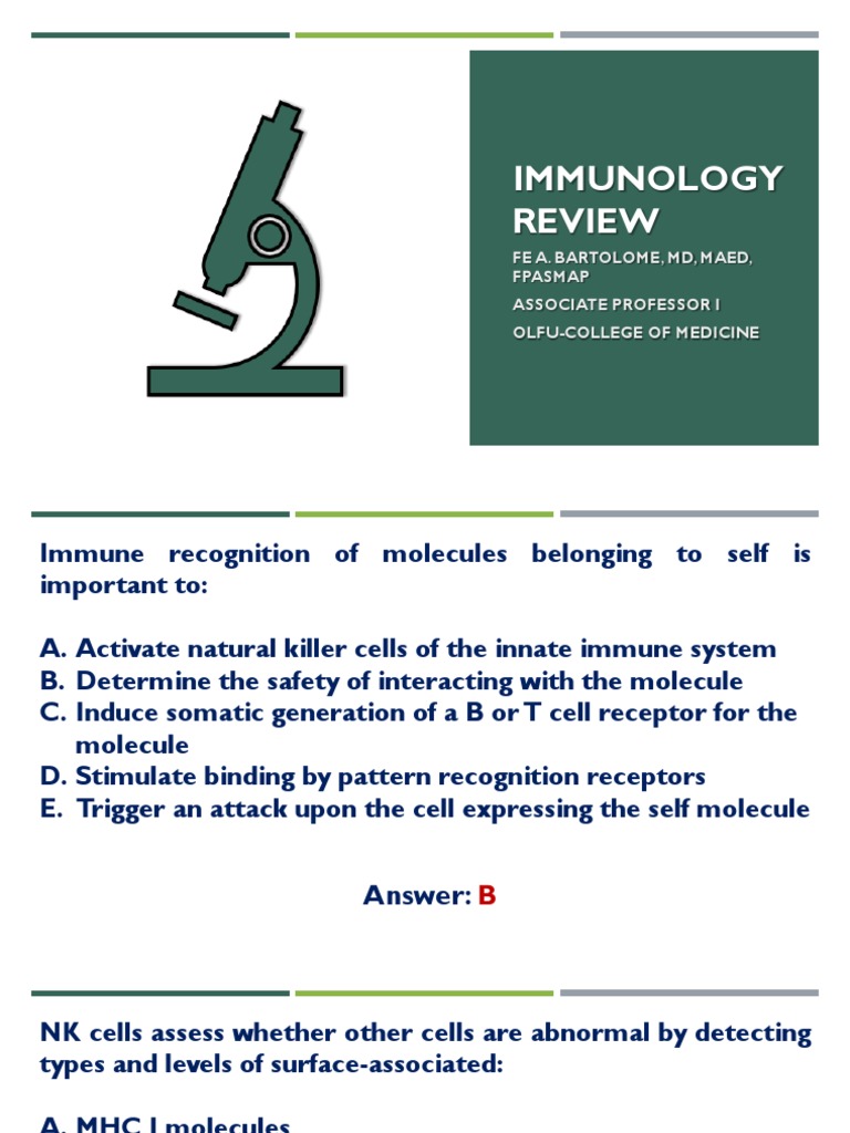 Immunology Review | PDF | Adaptive Immune System | Immune System