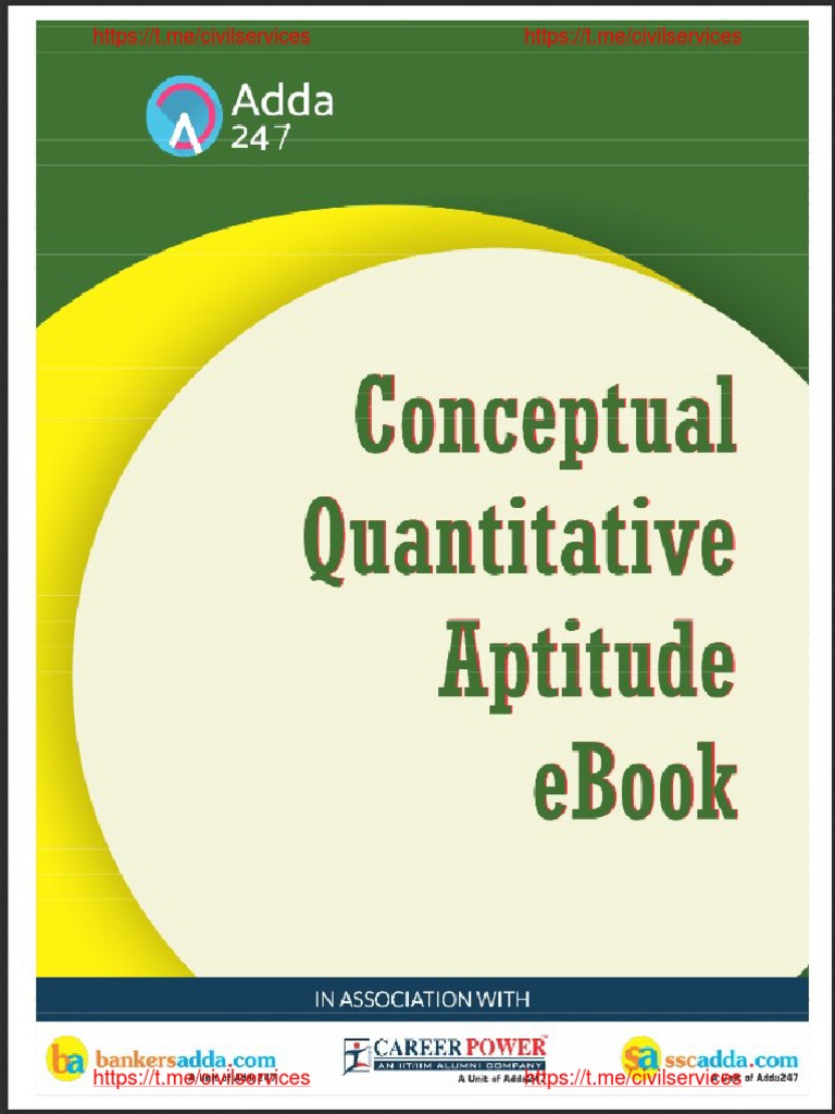 Quantitative Aptitude Ebook For | PDF | Science | Academia