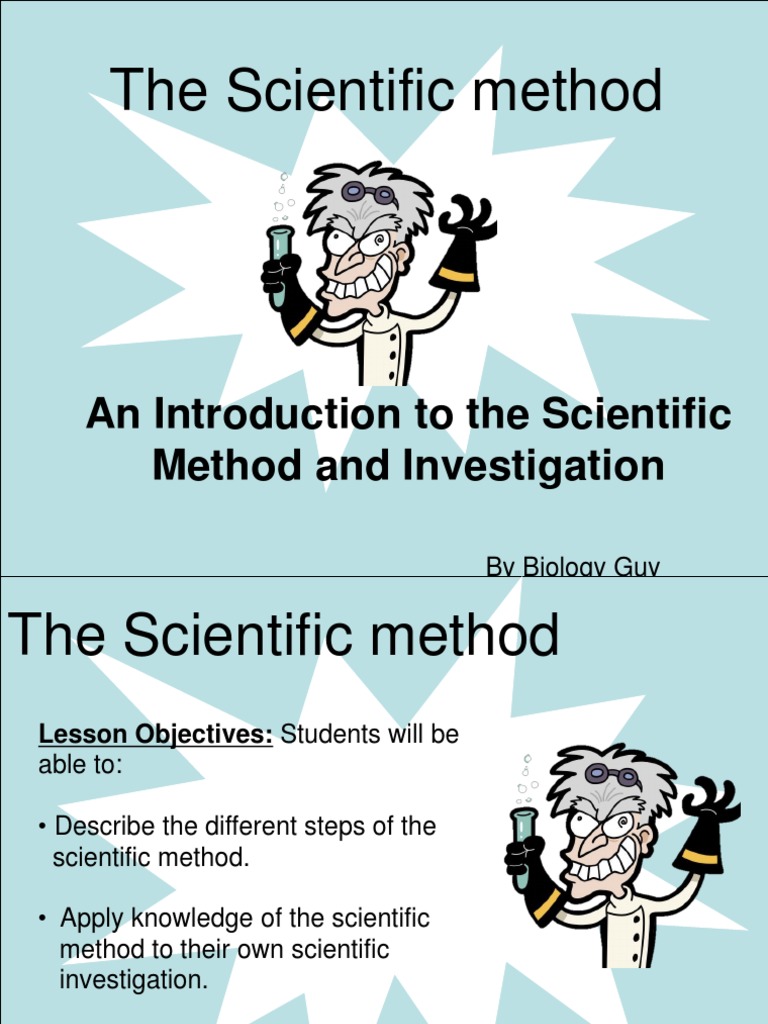 An Introduction To The Scientific Method and Investigation | PDF ...