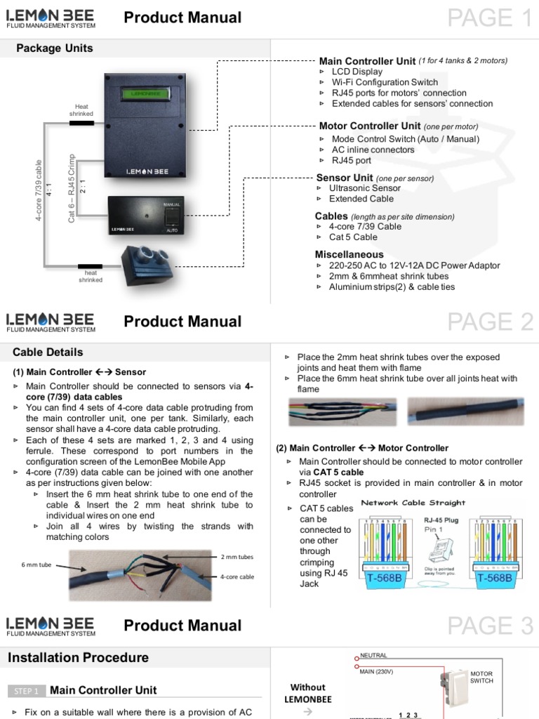 LemonBee Product Manual v2 | PDF | Electrical Connector | Switch