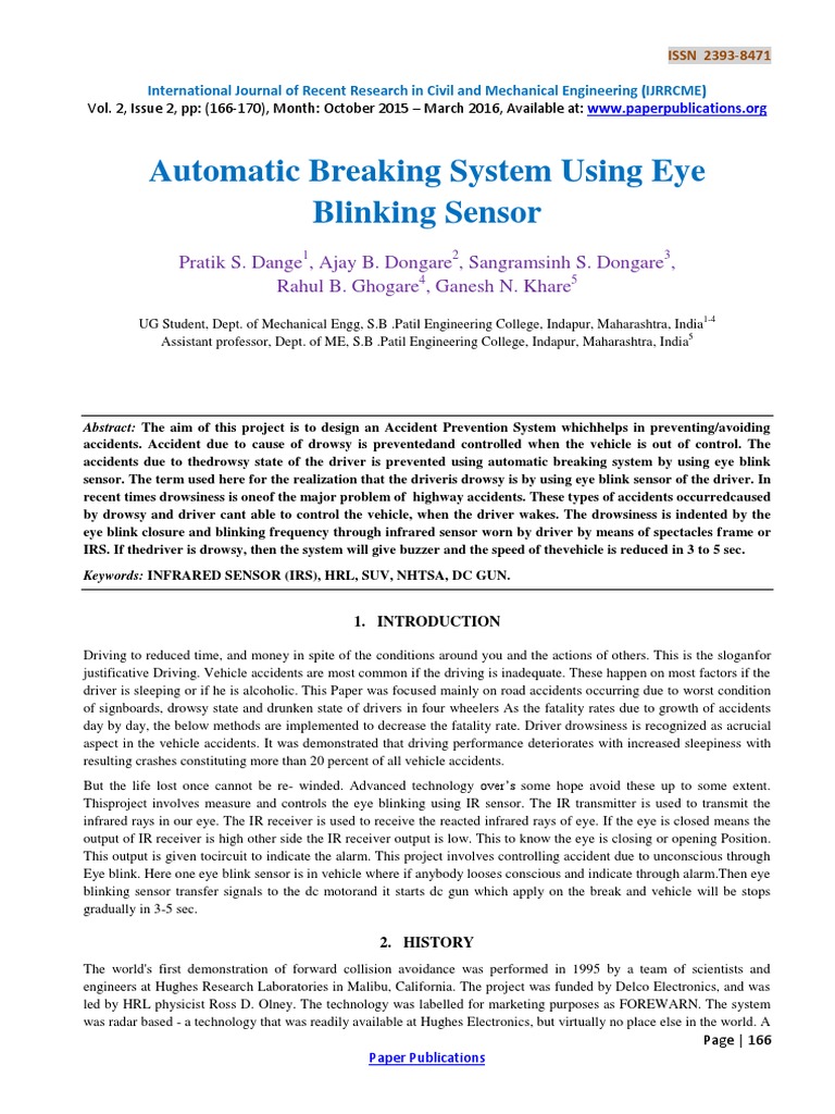 Automatic Breaking System-660 | PDF | Traffic Collision | Vehicles