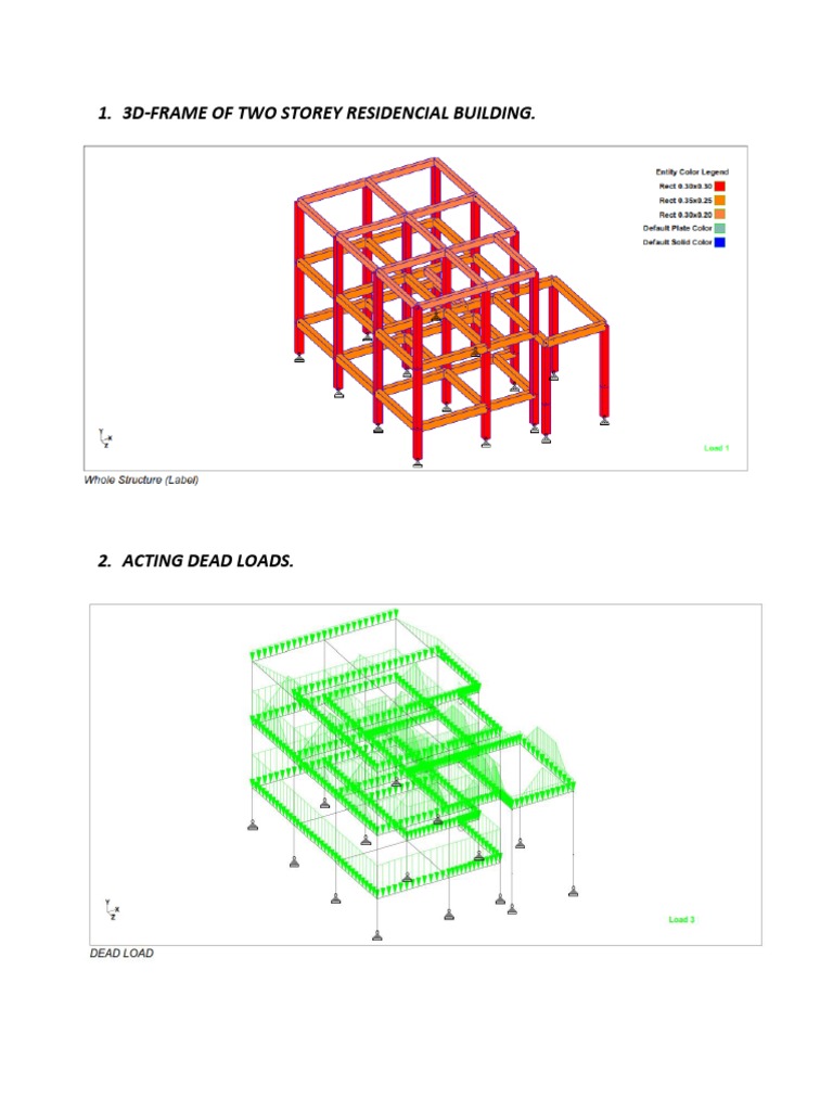 Two Storey - Structural Design and Analysis | PDF