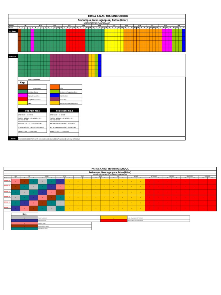 Master Rotation Plan For Anm Edit | PDF | Medical Specialties | Medicine