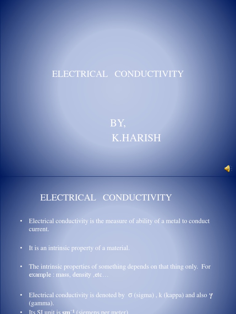 An In-Depth Look at Electrical Conductivity: Its Types, Measurement ...
