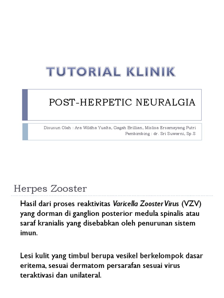 Post-Herpetic Neuralgia | PDF