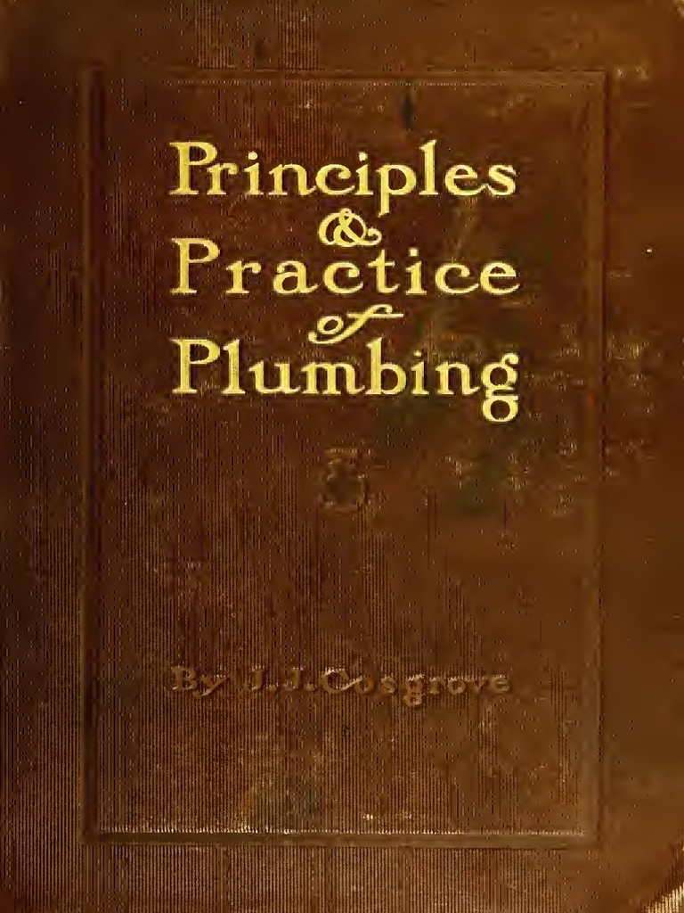 Principles and Practice in Plumbing | PDF | Storm Drain | Plumbing