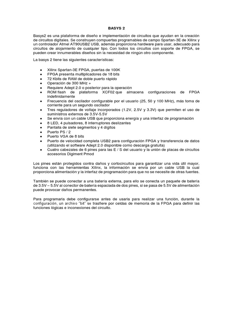 Basys 2 | PDF