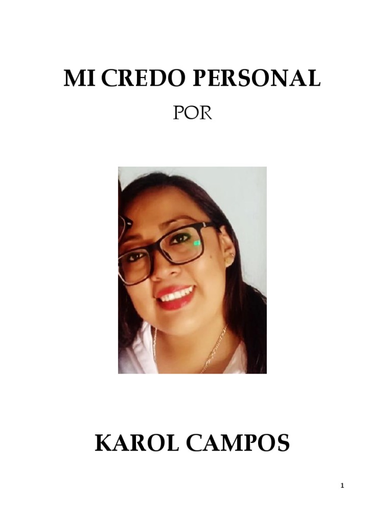 Credo Personal | PDF | Amor | Vida