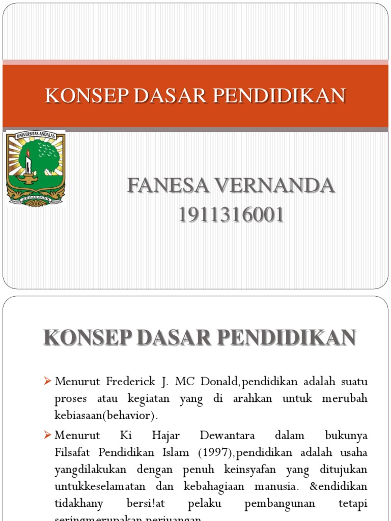 Konsep Dasar Pendidikan Pdf