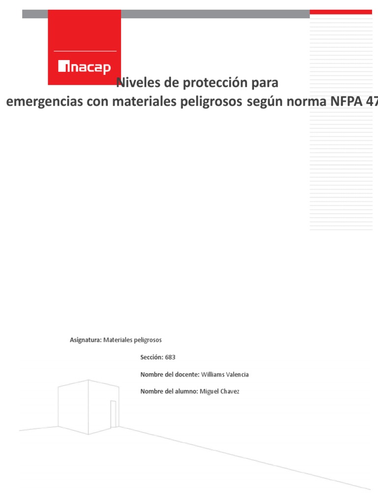 Niveles de Proteccion Norma Nfpa 407 | PDF | Mercancías peligrosas ...