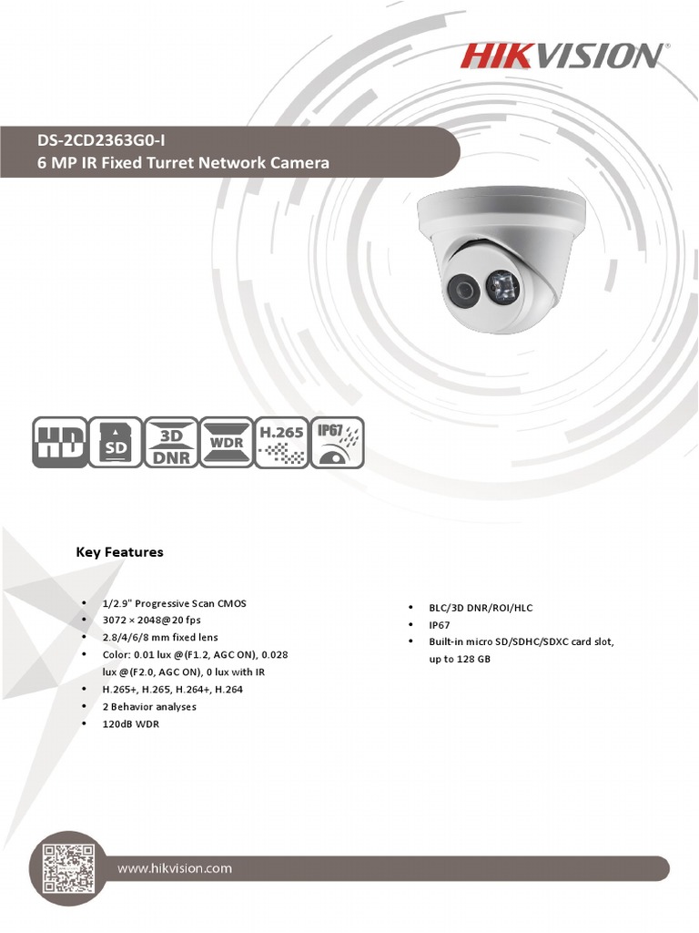 Hikvision Ip Camera Manual | PDF | Camera Lens | Camera