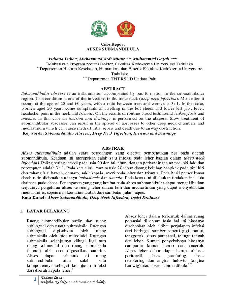 Abses Submandibula | PDF