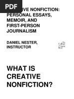 Forms and Types of Creative Non Fiction | PDF | Creative Nonfiction ...