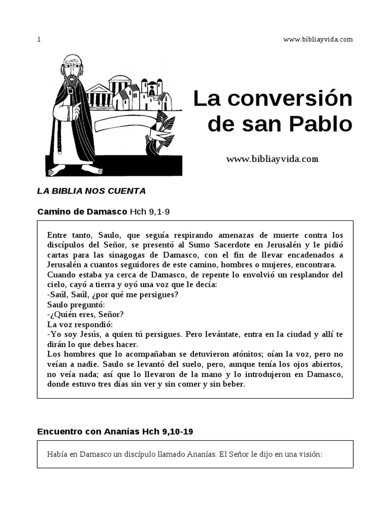 San Pablo Su Conversion | PDF | Pablo el apóstol | Judios