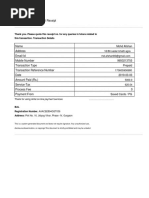 National Pension Scheme (NPS) Receipt | PDF