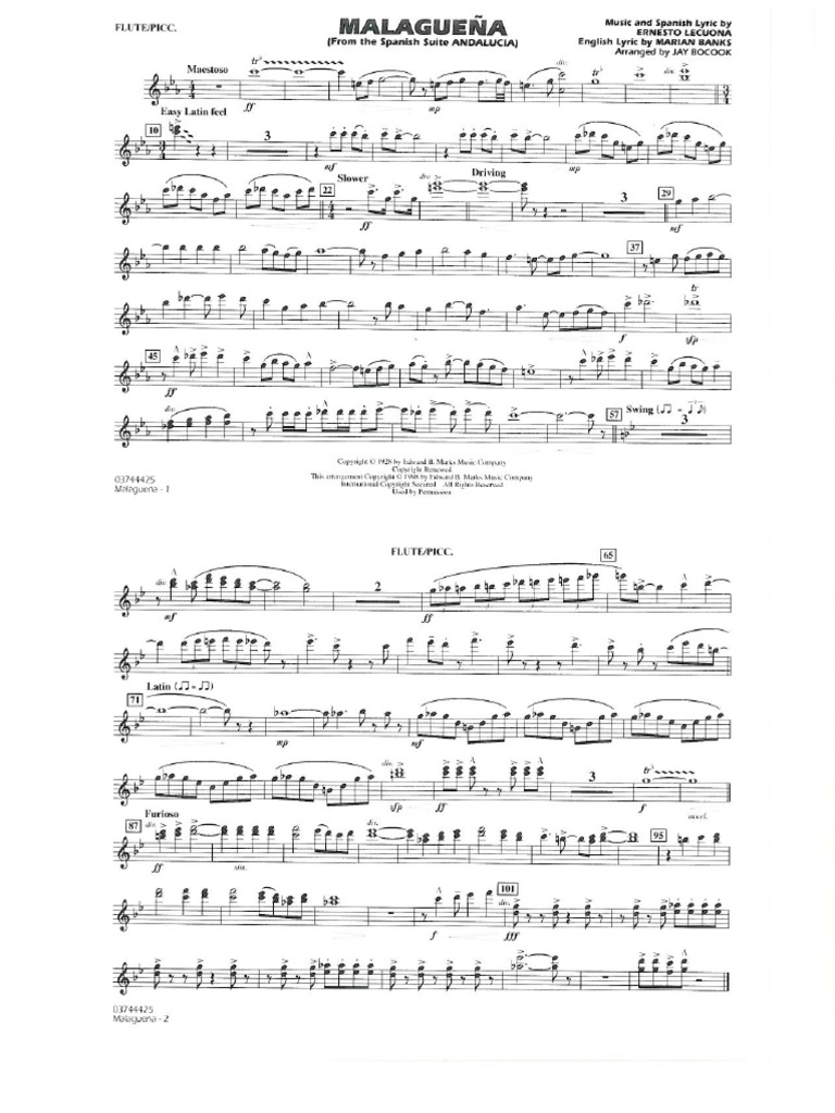 Malaguena Music PDF | PDF