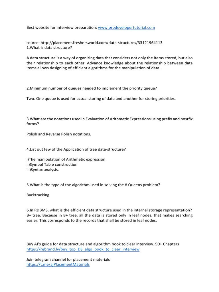 Algorith Datastructure | Download Free PDF | Queue (Abstract Data Type) | Algorithms And Data ...