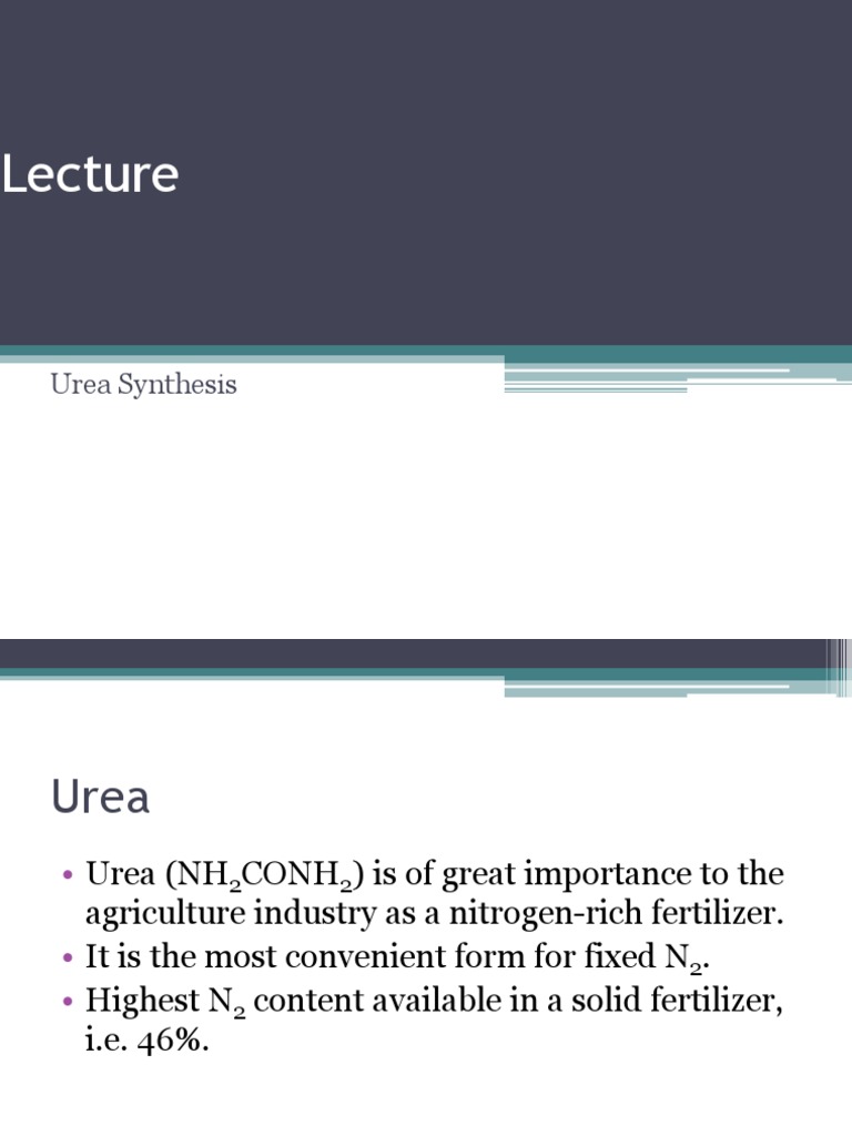 An Overview of Urea Synthesis Processes: From Once-Through to Modern ...