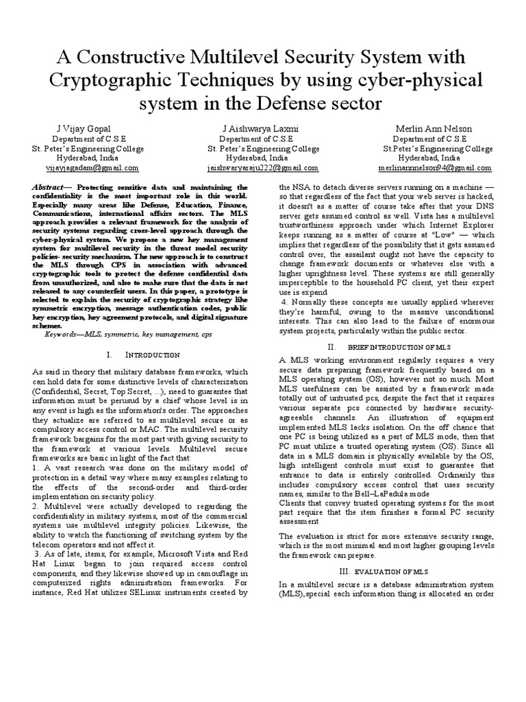 Paper Id 277 | PDF | Encryption | Cryptography