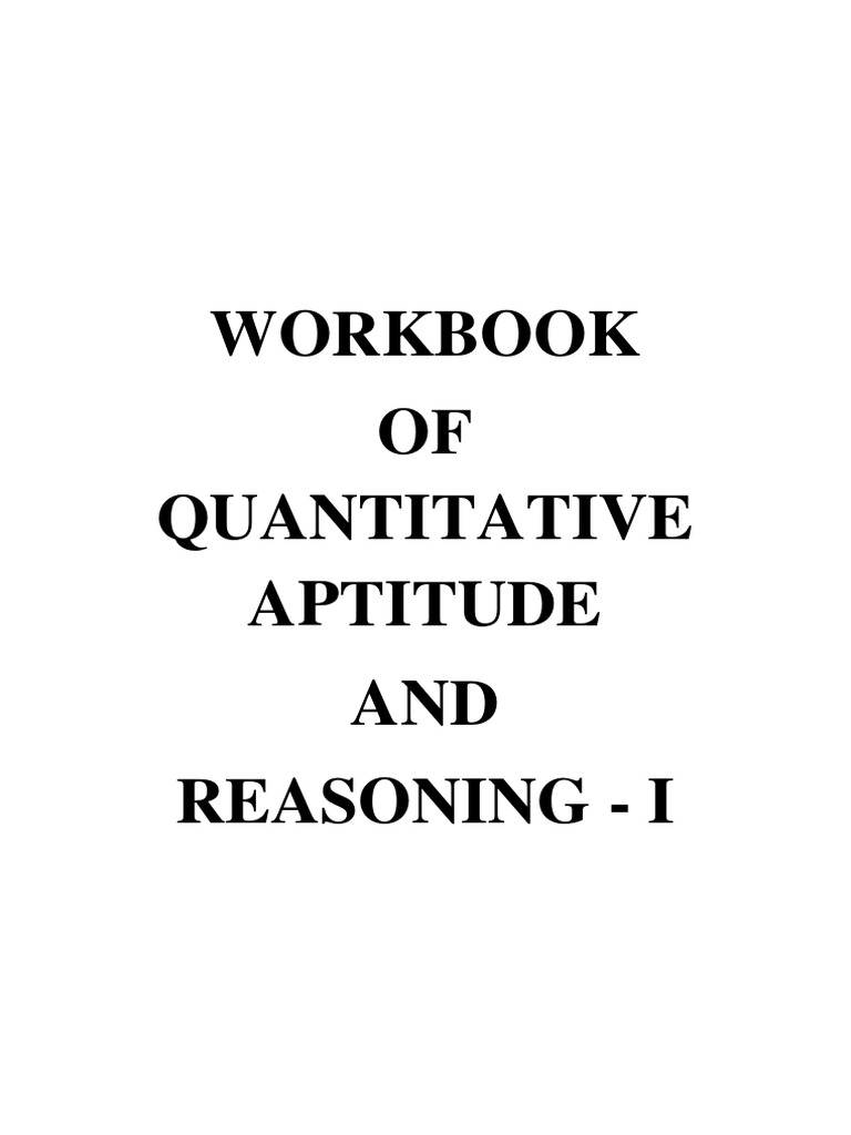 Quantitative Aptitude Workbook | PDF | Fraction (Mathematics ...
