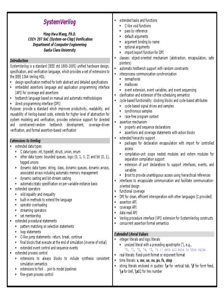 SystemVerilog PDF | PDF | Inheritance (Object Oriented Programming ...